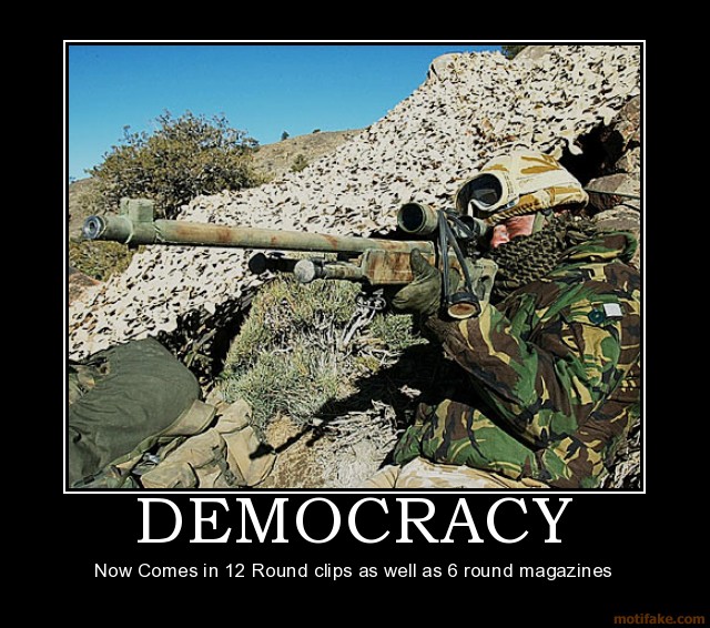 democracy democracy demotivational poster 1264521309 :: Mycity-Military.com