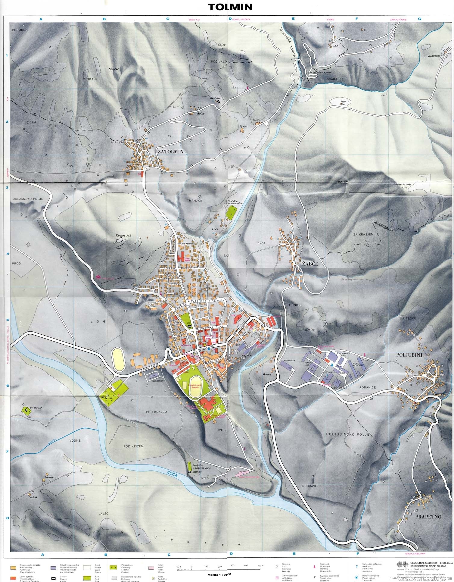TOLMIN mapa 80ih :: Mycity-Military.com