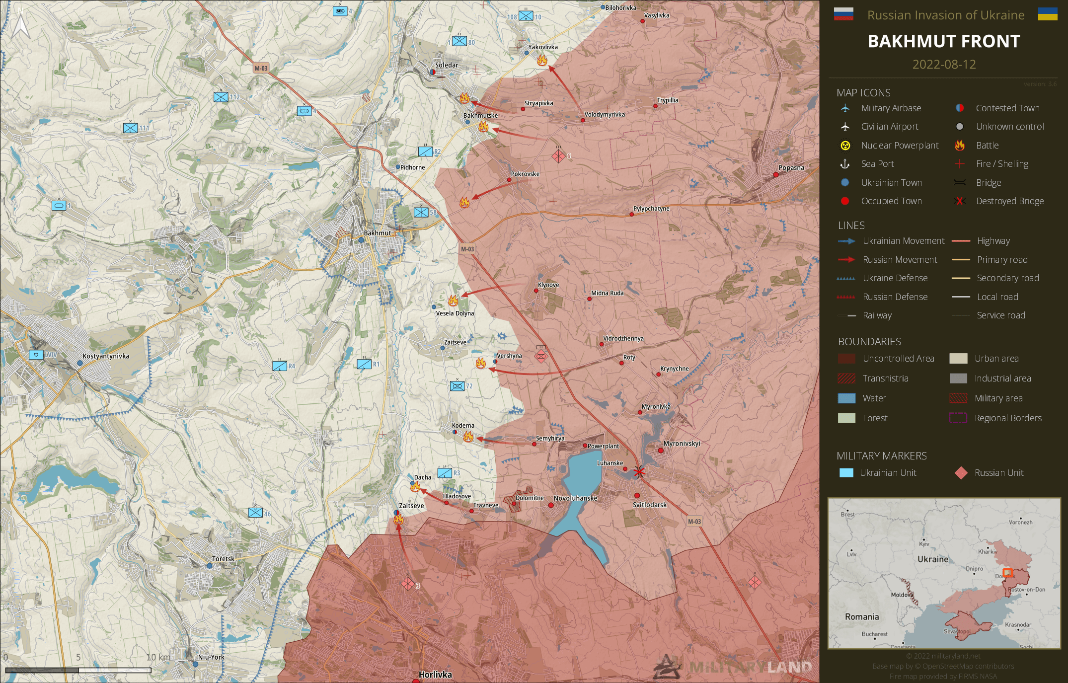 day 170 Bakhmut Front :: Mycity-Military.com