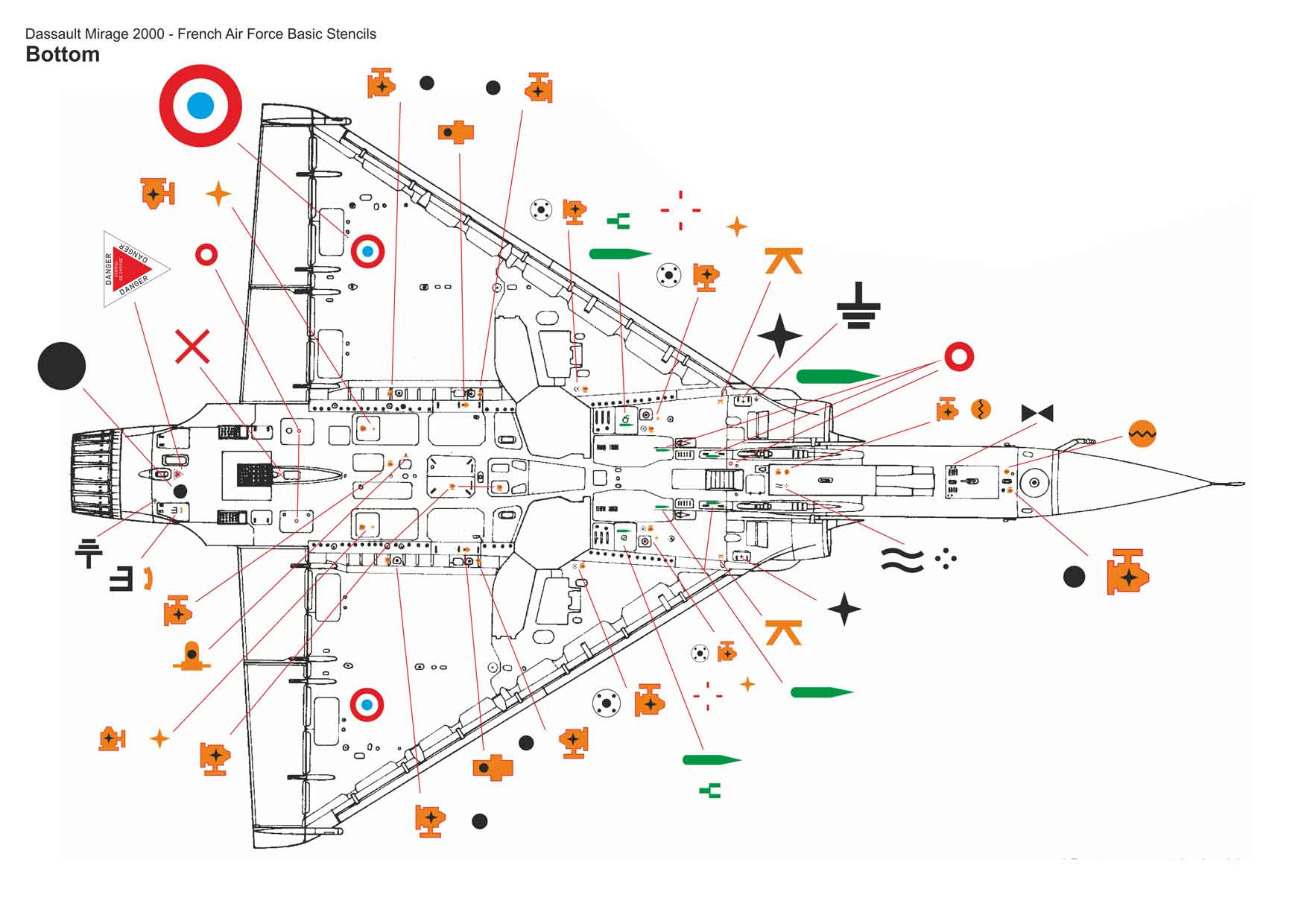 Mirage2000FrenchAFBasicStencils 2 :: Mycity-Military.com