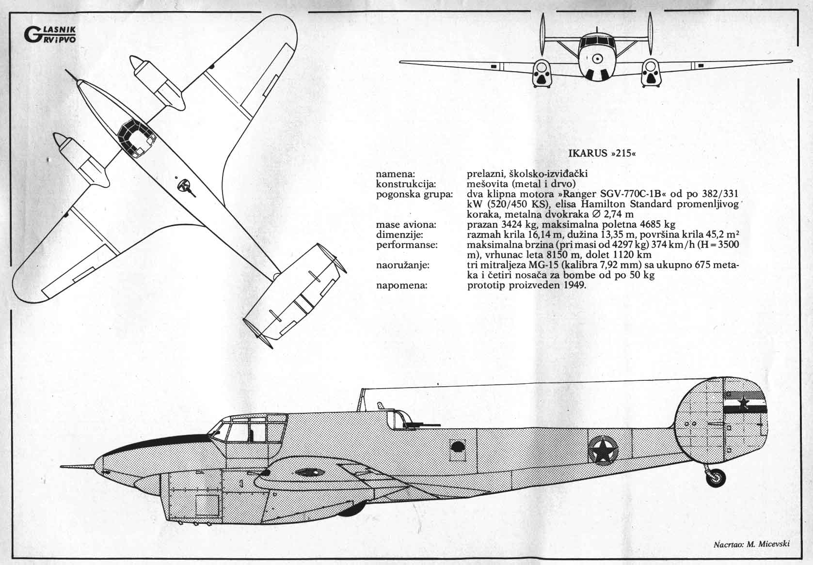 GlasnikRViPVO Lineart Ikarus 215 :: Mycity-Military.com