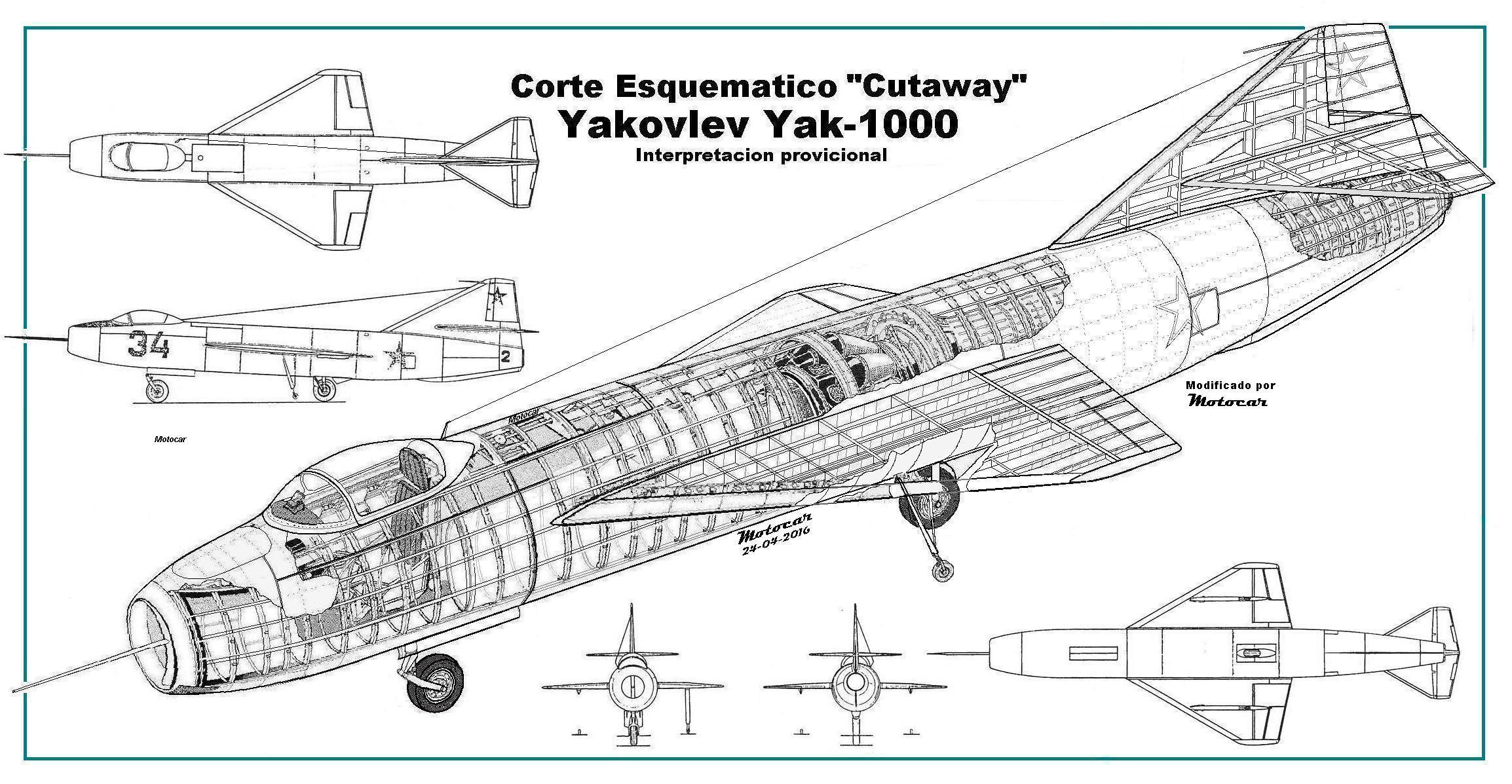 Cutaway Yakolev Yak 1000 Prototipo :: Mycity-Military.com