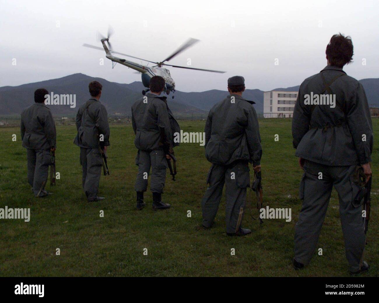 armed albanian special forces policemen provide security to a ...