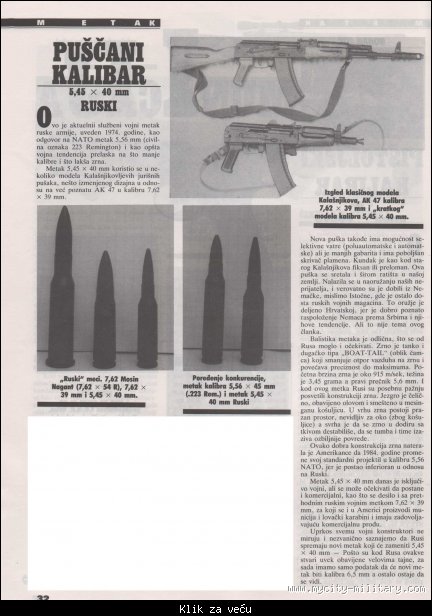 MUNICIJA kalibra do 14,5 mm (vrste i načini obeležavanja)